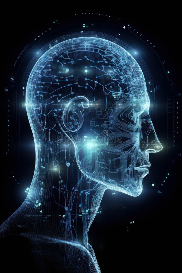 Artificial Intelligence How it Sees a Human, AI Generative Stock ...