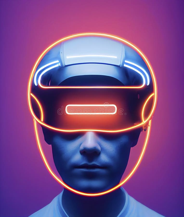 Artificial Intelligence with Human Appearance. Digital Brain. 3D Render ...