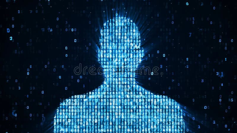Artificial Intelligence Human: Big Data and Digital Identity Concept ...