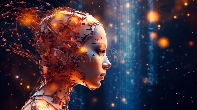 Artificial Intelligence, a Humanoid Cyber Human with a Neural Network ...