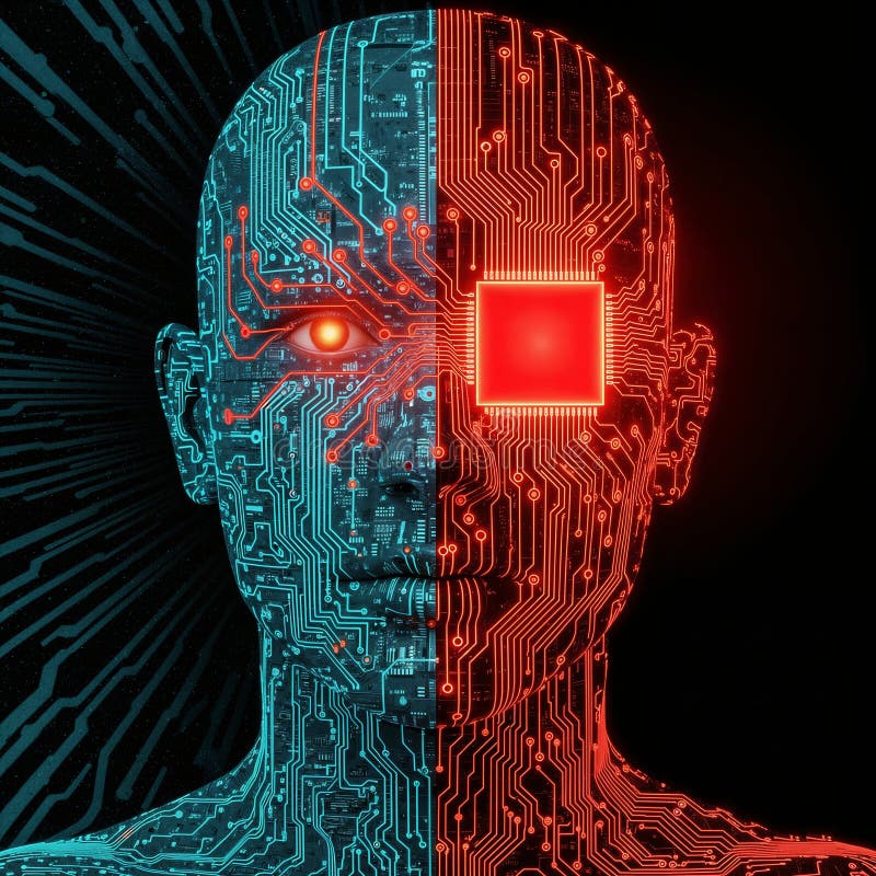 Artificial Intelligence Cyborgs Stock Illustrations – 1,664 Artificial ...