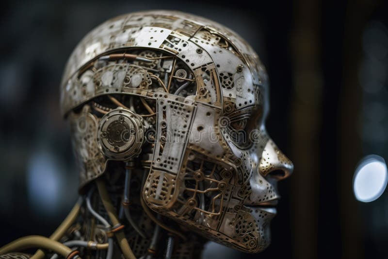 Artificial Intelligence in Humanoid Head. Stock Photo - Image of data ... Artificial Intelligence in Humanoid Head. Stock Photo - Image of data ...