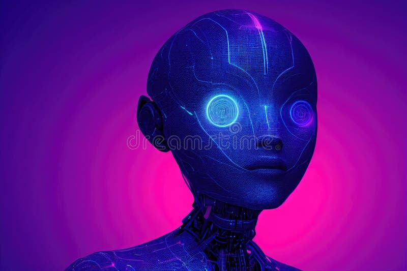 Artificial Intelligence in Humanoid Head with Neural Network Thinks. AI ...