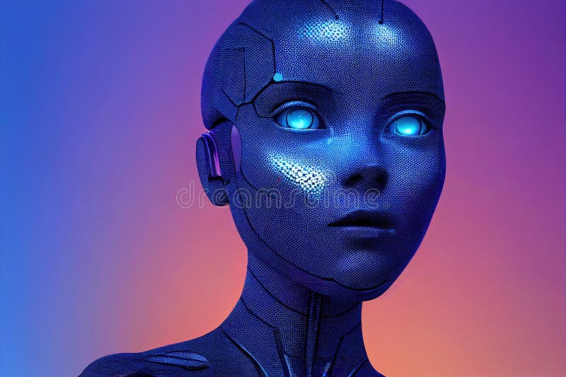 Artificial Intelligence in Humanoid Head with Neural Network Thinks. AI ...