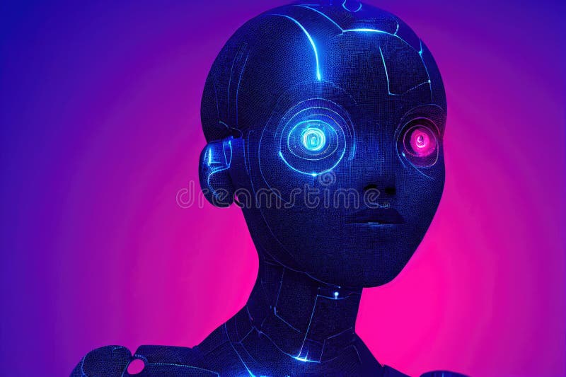 Artificial Intelligence in Humanoid Head with Neural Network Thinks. AI ...
