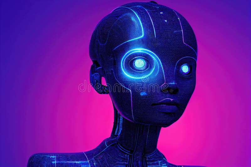 Artificial Intelligence in Humanoid Head with Neural Network Thinks. AI ...