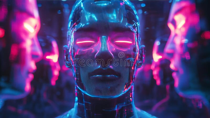 Artificial Intelligence Humanoid Robot Showing Dominance among Other ...