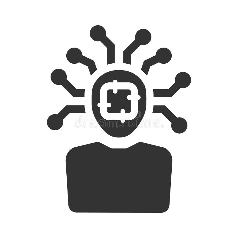 Artificial Intelligence Icon Stock Vector - Illustration of designed ...