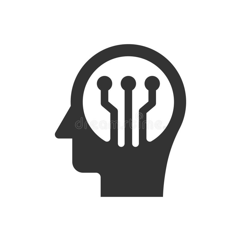 Artificial Intelligence Icon Stock Illustration - Illustration of ...
