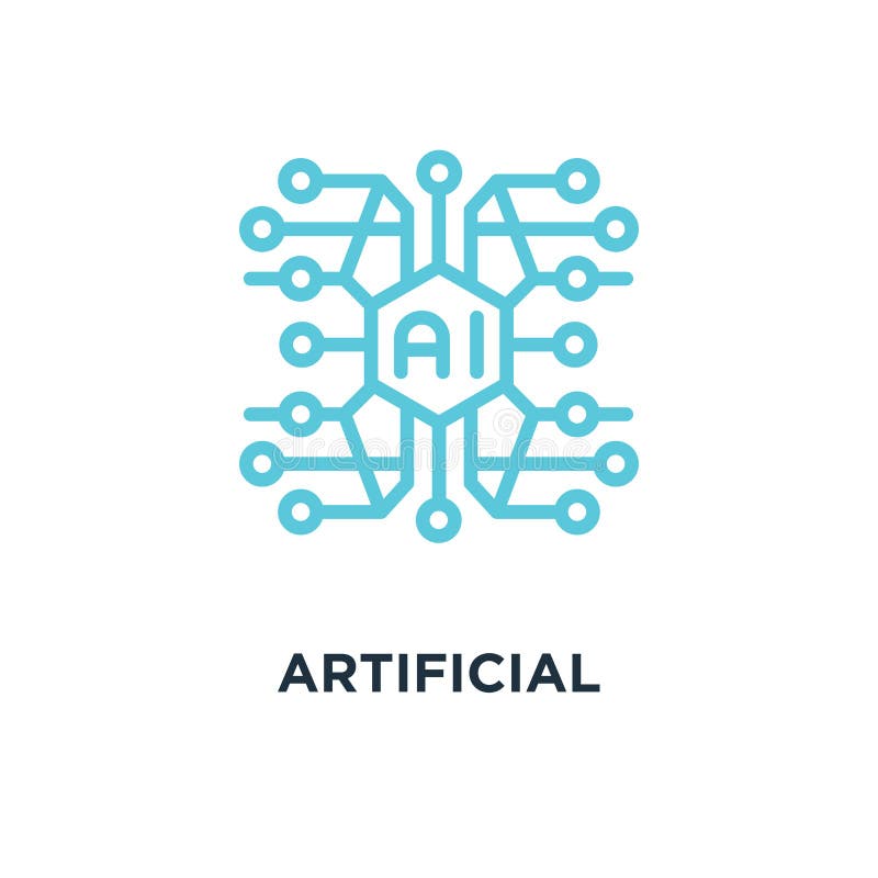 Ai Icon. Artificial Intelligence Concept Symbol Design, Brain with ... Ai Icon. Artificial Intelligence Concept Symbol Design, Brain with ...