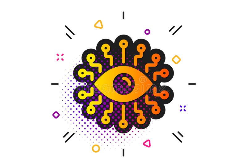 Artificial Intelligence Icon. All-seeing Eye Sign. Vector Stock Vector ...