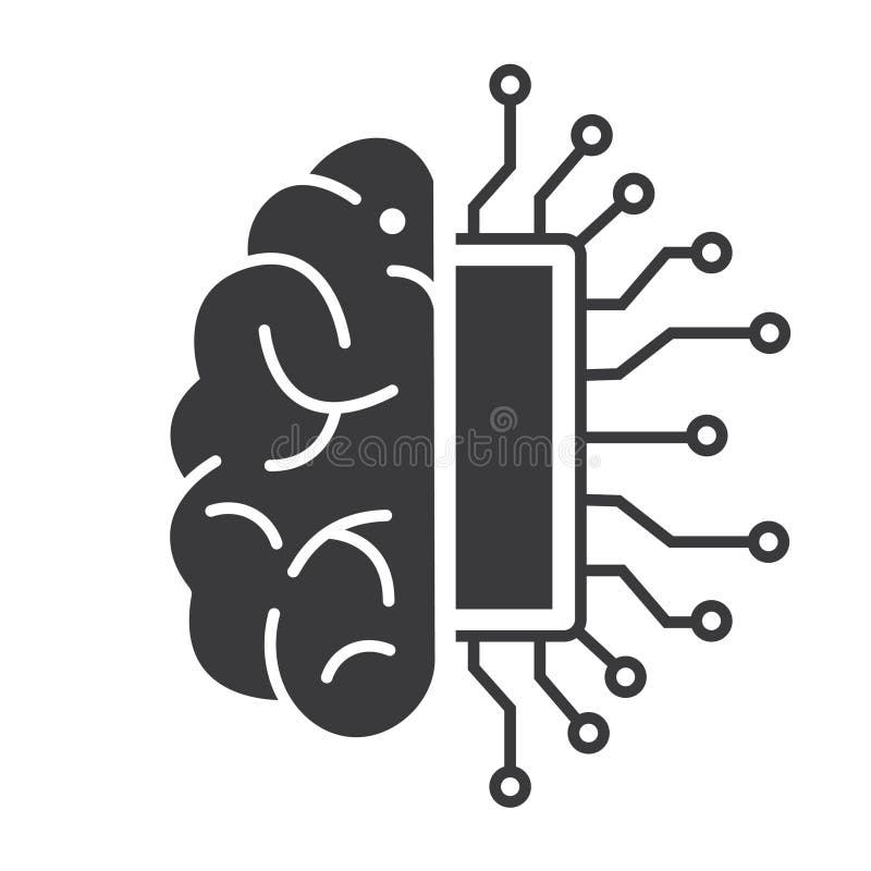 Brain Tech Mind Data Logo Design Template, Human Head Tech Icon, AI ...
