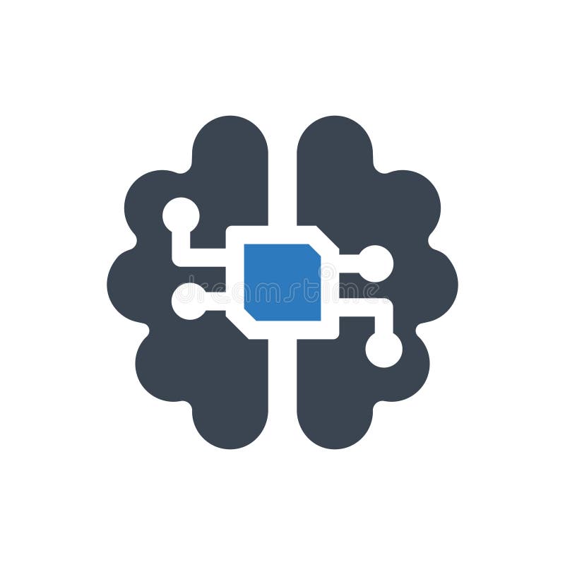 Artificial Intelligence Icon Stock Vector - Illustration of engineering ...