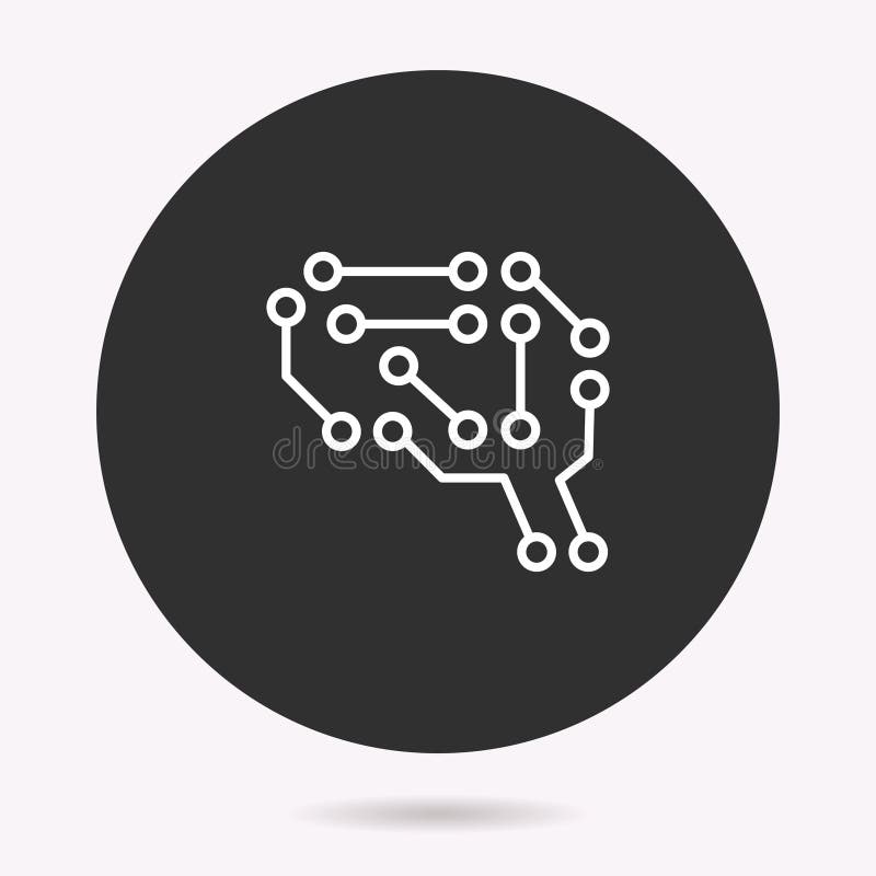 Artificial Intelligence - Vector Icon. Illustration Isolated. Simple ...