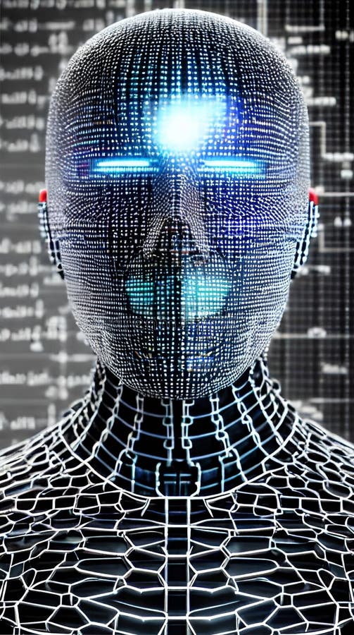 Artificial Intelligence Illustration Computer Algorithm Artwork Generated Stock Image - Image of ...