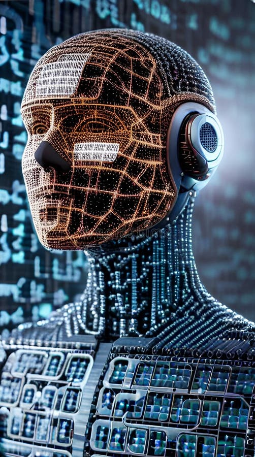 Artificial Intelligence Illustration Computer Algorithm Artwork Generated Stock Image - Image of ...