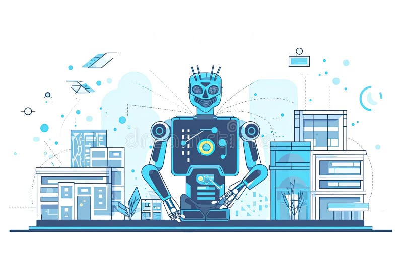 Artificial Intelligence Illustration Stock Illustration - Illustration ...