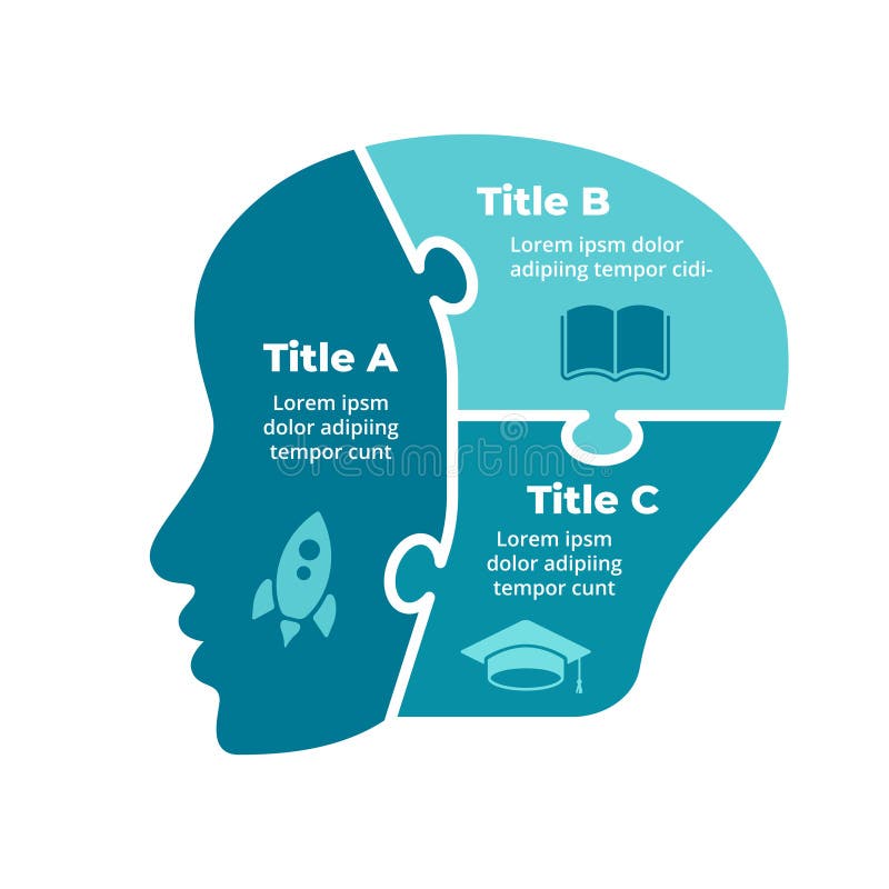 Artificial Intelligence. Infographic Template. Puzzle Cyborg Head ...