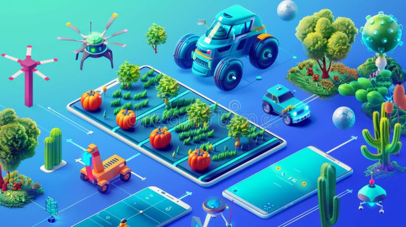 An Artificial Intelligence Isometric Landing Page for Farming. in this ... An Artificial Intelligence Isometric Landing Page for Farming. in this ...