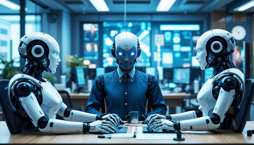 Artificial Intelligence and Its Impact on the Future of Work. Stock ...