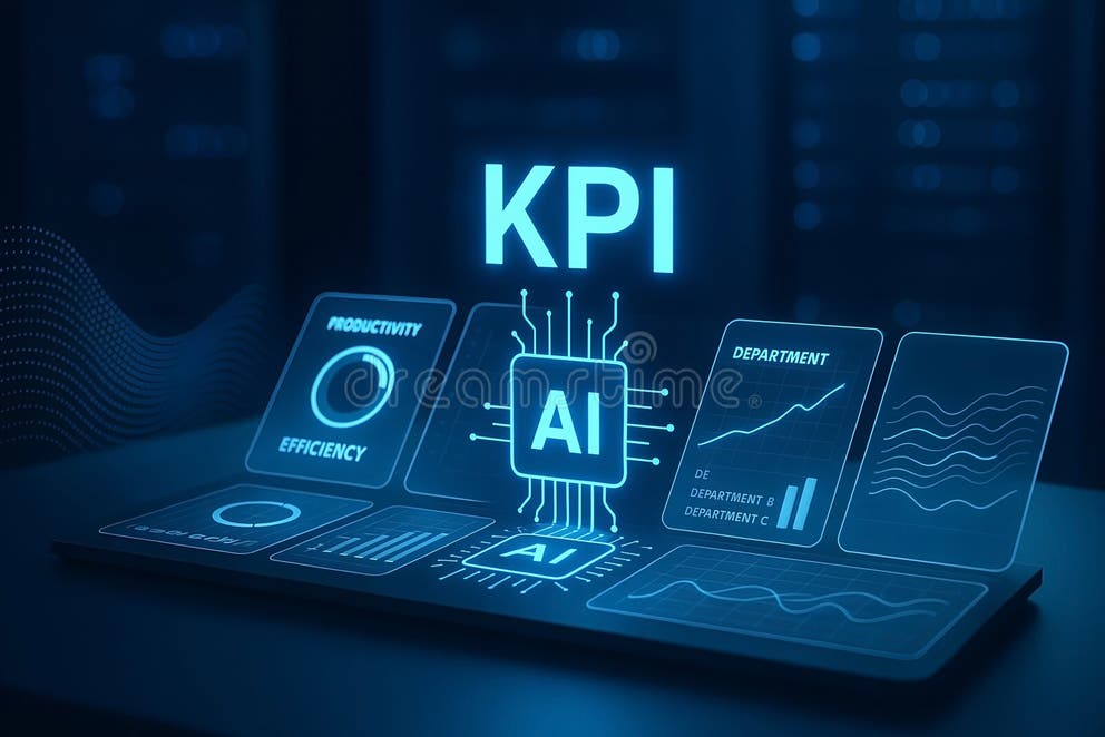 Artificial Intelligence and Kpi Visualization Depicting Data Analysis ...
