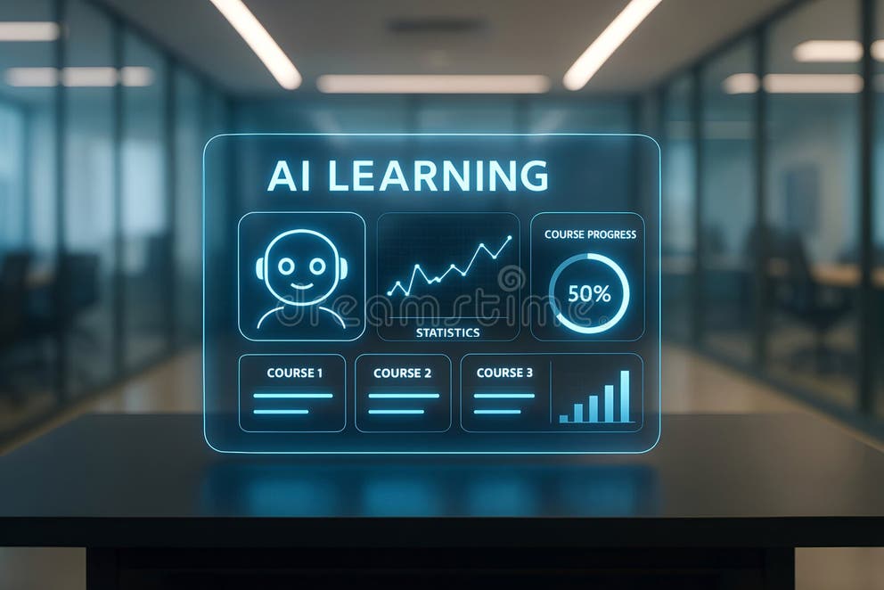 Artificial Intelligence Learning Interface in a Modern Office ...