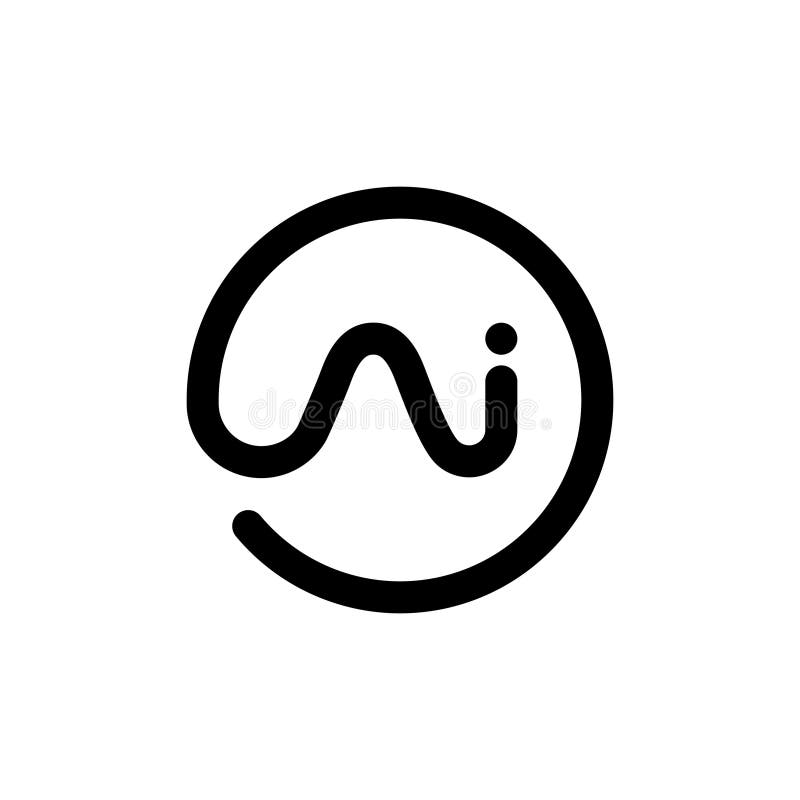 Artificial Intelligence Logo Design Concept Stock Vector - Illustration ...