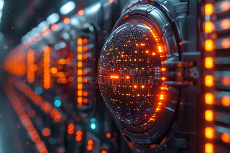 Artificial Intelligence Logo by Glowing Sphere Business Ai Technology ...