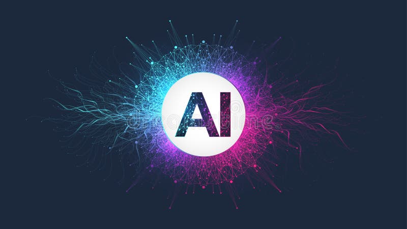 Artificial Intelligence Logo Plexus Effect. Artificial Intelligence and ...