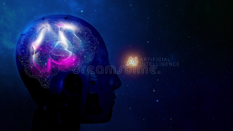 Artificial Intelligence, Machine Learning Concept, Digital Chatbot, Big Data, Cloud Computing ...