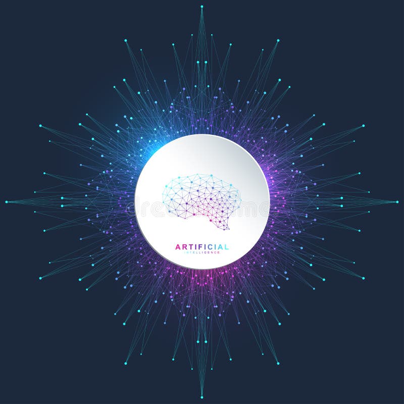 Artificial Intelligence and Machine Learning Concept. Vector Symbol AI ...