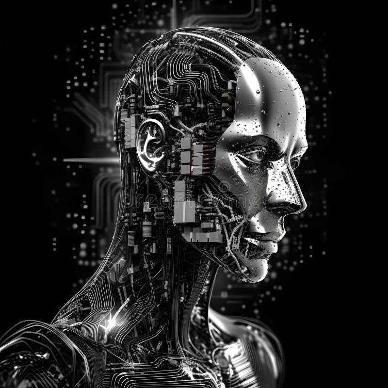 Artificial Intelligence Machine Learning Data Analysis Al Three Generative AI Stock Illustration ...