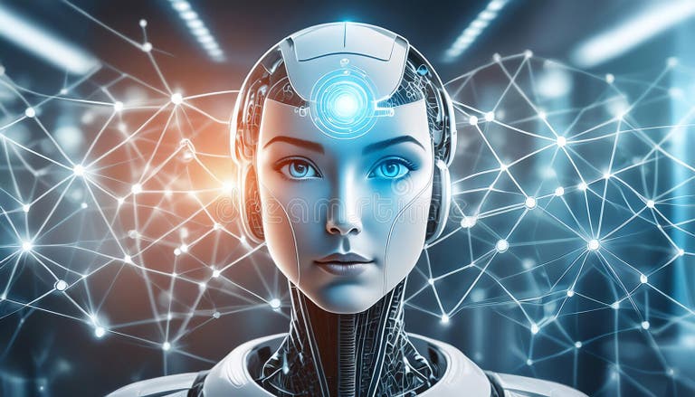 Artificial Intelligence and Machine Learning, Featuring Symbols Like a ...