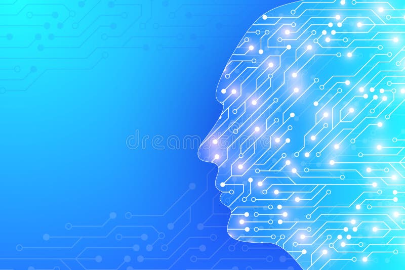 Artificial Intelligence and Machine Learning Illustration Concept ...