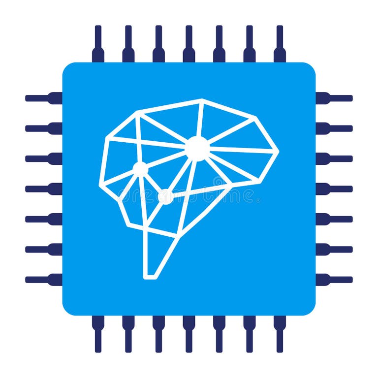 Artificial Intelligence and Machine Learning Icon Stock Vector ...