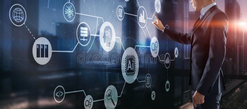 Artificial Intelligence Machine Learning Technology Business Concept ...