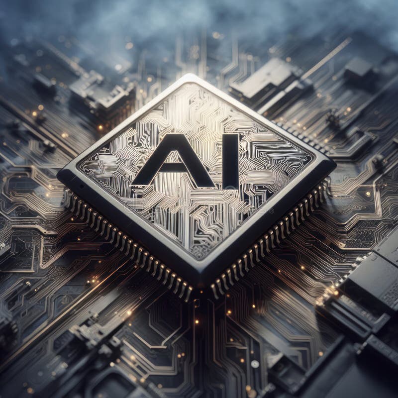 Artificial Intelligence Micro Chip with Text on Chip. Ai Generative ... Artificial Intelligence Micro Chip with Text on Chip. Ai Generative ...