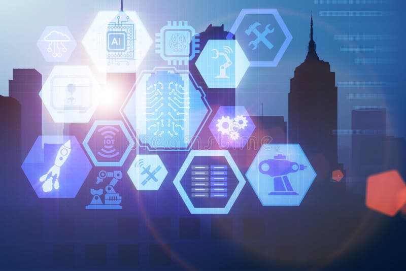 The Artificial Intelligence Modern Computing Concept Stock Illustration ... The Artificial Intelligence Modern Computing Concept Stock Illustration ...