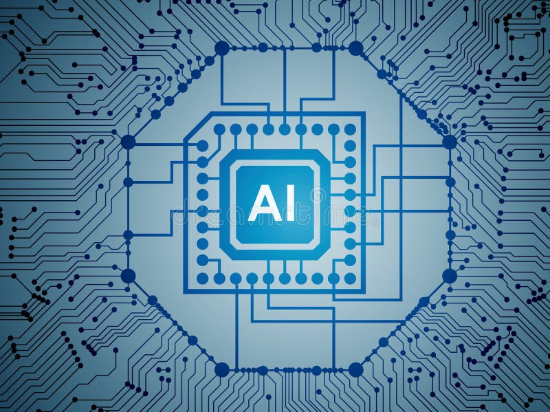 Artificial Intelligence Modern Computing Concept Stock Illustration ... Artificial Intelligence Modern Computing Concept Stock Illustration ...