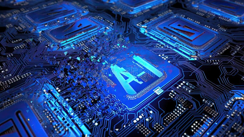 Artificial Intelligence or Modern Technology Background Stock Footage ...