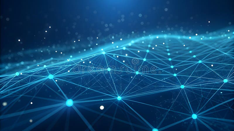 Artificial Intelligence Network, Abstract Image of a Digital Network ...