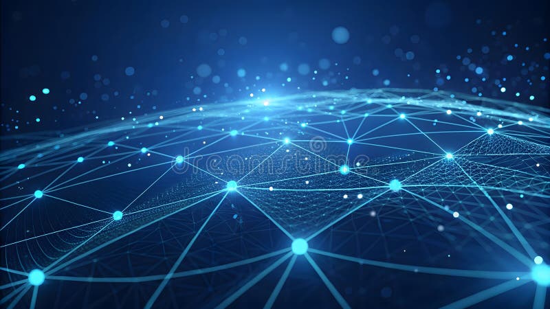 Artificial Intelligence Network, Abstract Image of a Digital Network ...