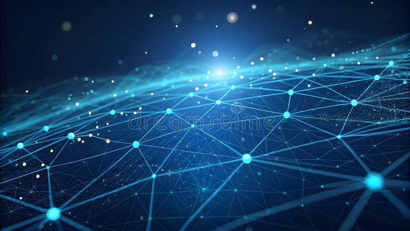 Artificial Intelligence Network, Abstract Image of a Digital Network ...