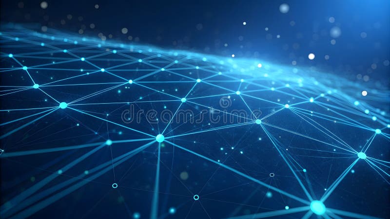 Artificial Intelligence Network, Abstract Image of a Digital Network ...