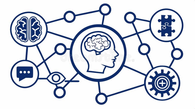 Artificial Intelligence Technology Network Diagram Stock Illustrations ...