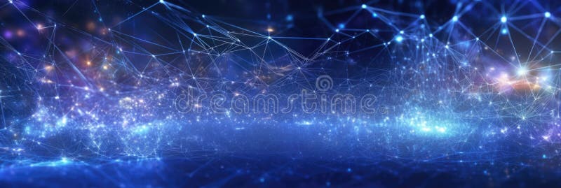 Artificial Intelligence Network Connection Structure Science Background ...