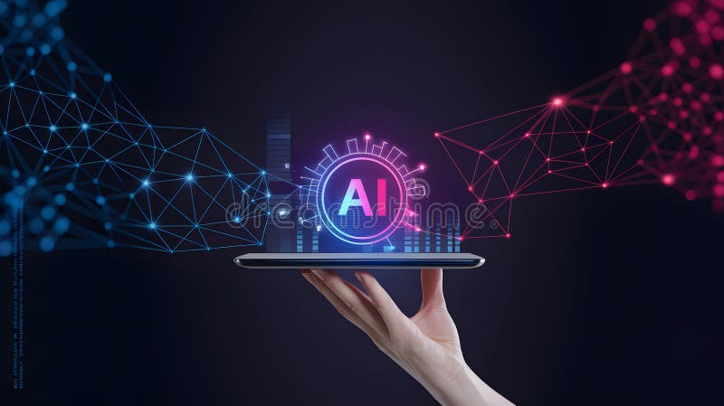 Artificial Intelligence Network Digital Technology Futuristic Data Innovation Concept Modern ...