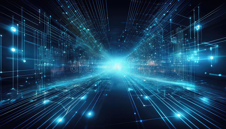 Artificial Intelligence Network a Spectacular Vision of Futuristic ...