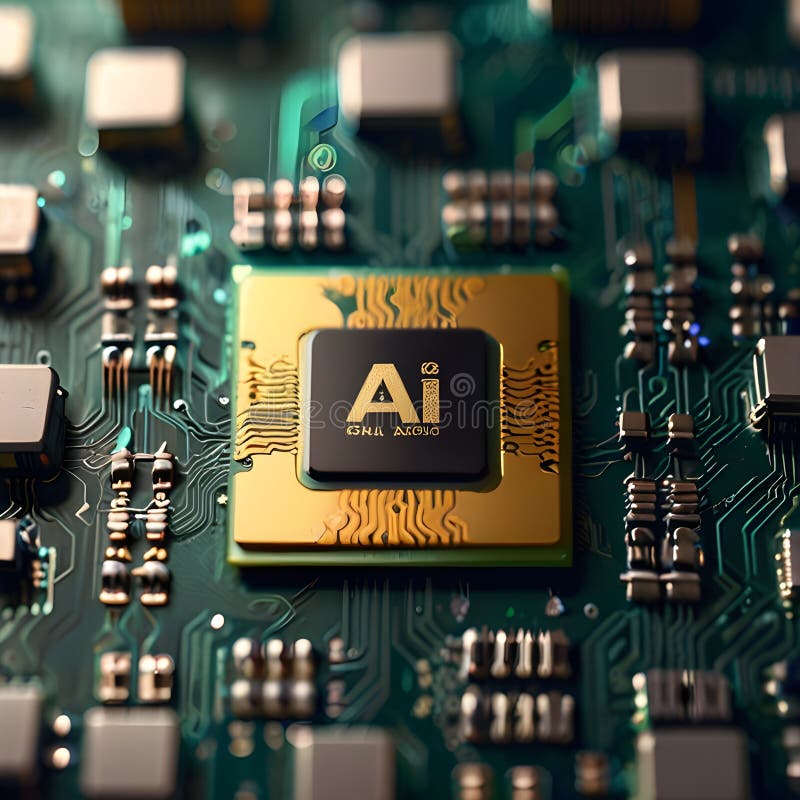 CPU Central Computer Processors Cyber Technology Concept. Stock ...