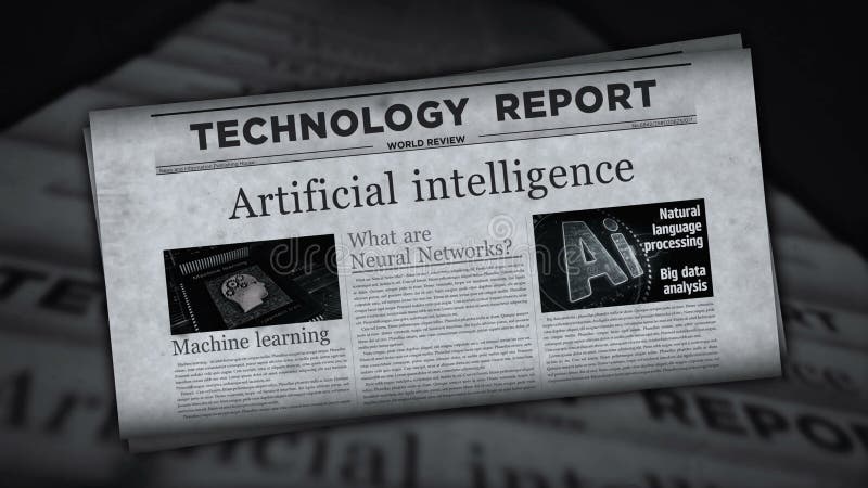 Artificial Intelligence Neural Networks Newspaper Printing Media Stock ... Artificial Intelligence Neural Networks Newspaper Printing Media Stock ...